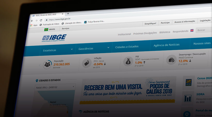 Portal do IBGE ganha nova home para facilitar acesso aos dados do ...